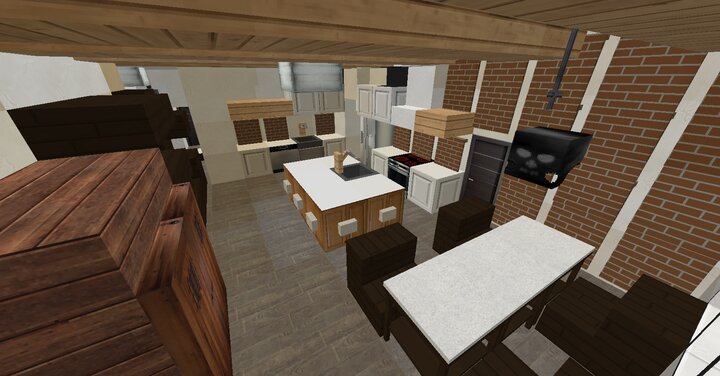 Farmhouse style home #1 [With full interior, and Download] Minecraft Map