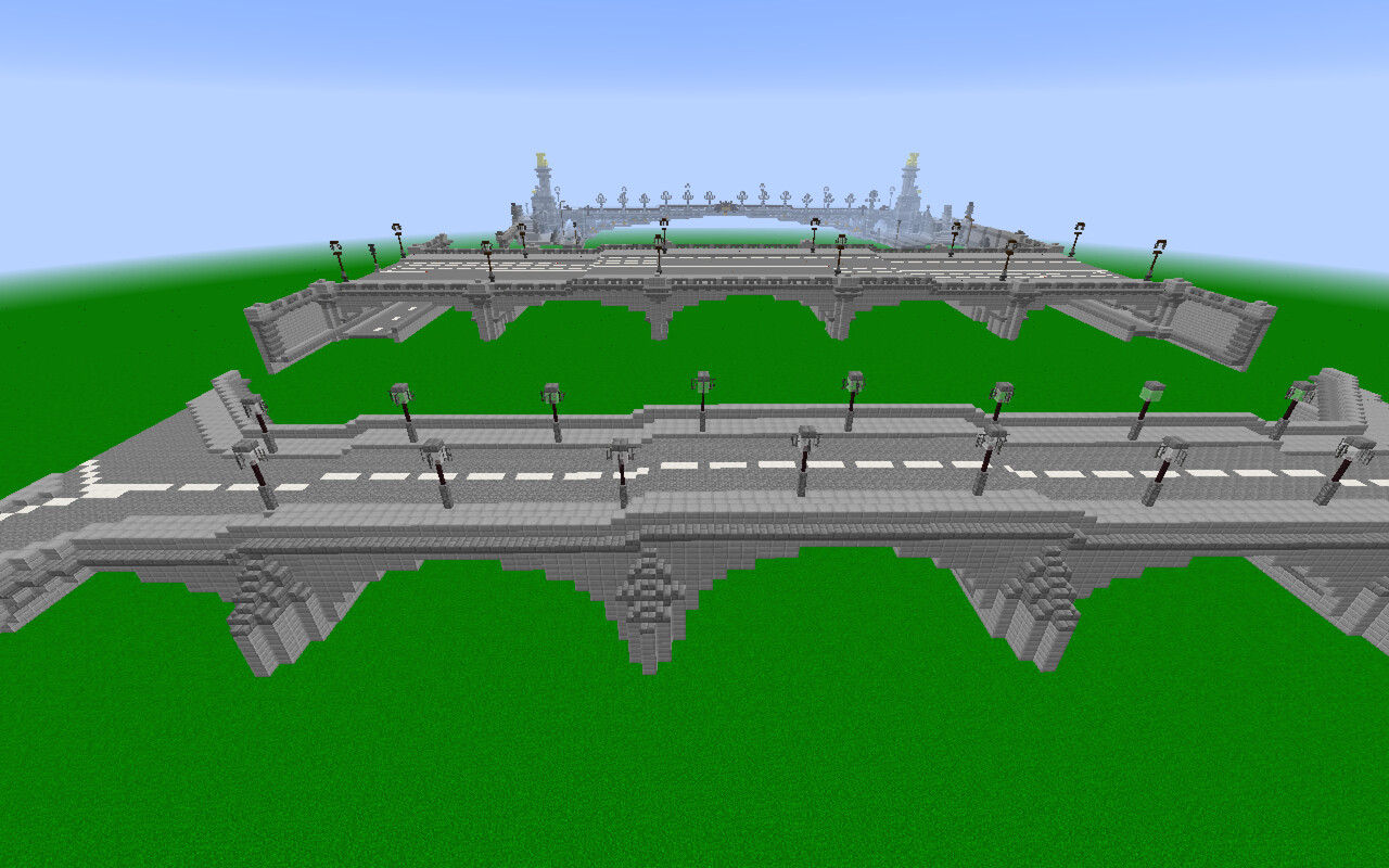 All 37 Bridges of Paris (1:1) Minecraft Map