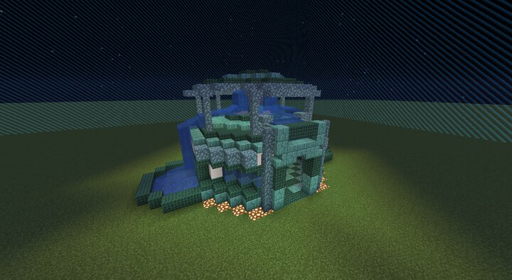 Small water temple Minecraft Map
