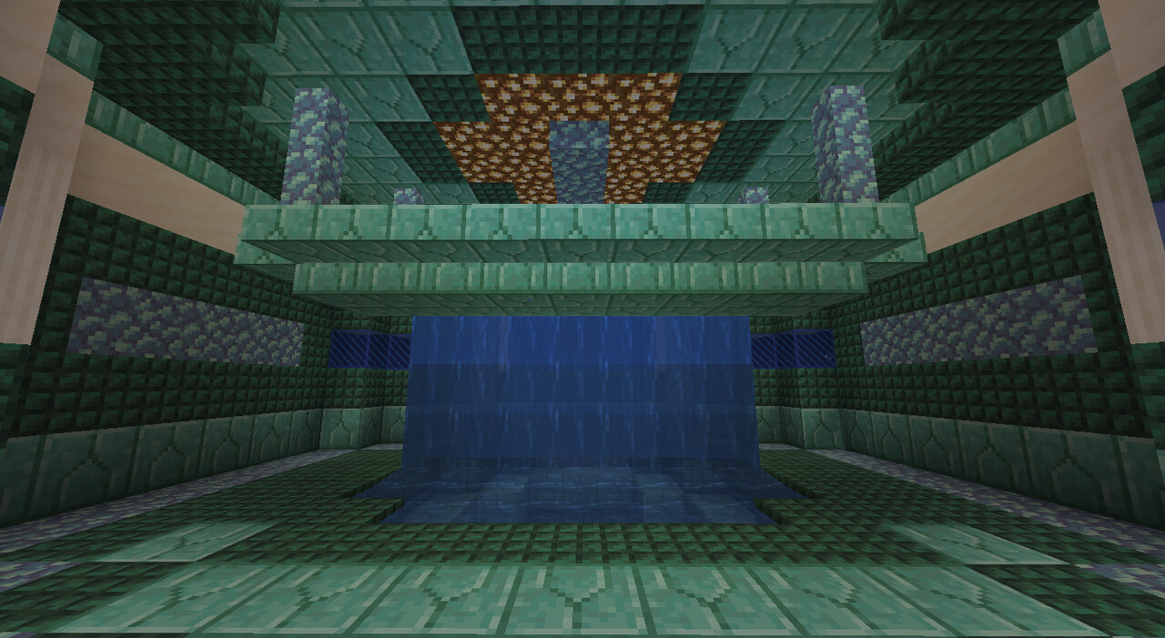 Small water temple Minecraft Map