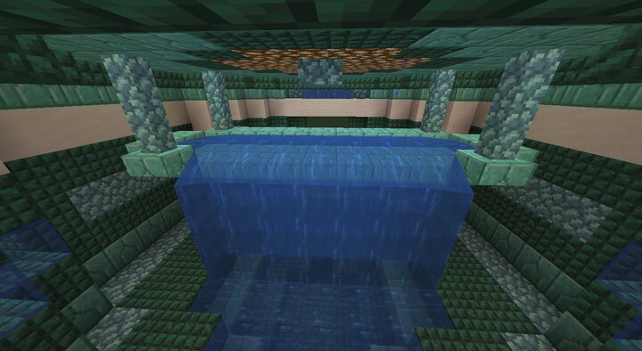 Small water temple Minecraft Map