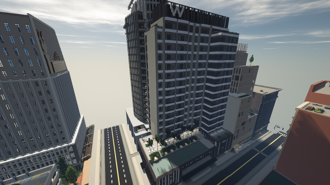 Minecraft cinematic - Modern Hotel & Resort Skyscraper Minecraft Map