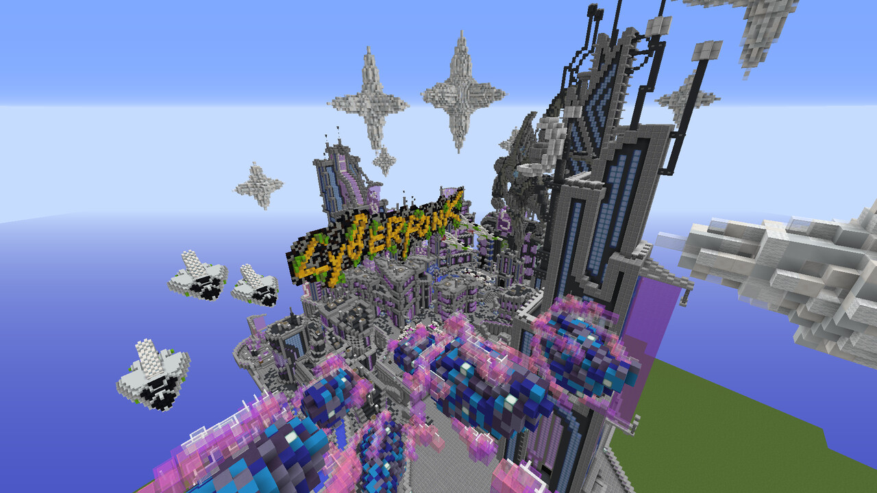 "Cyberpunk Project" Minecraft Map