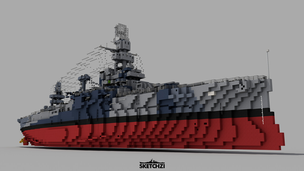 USS Arkansas (BB-33) Minecraft Map