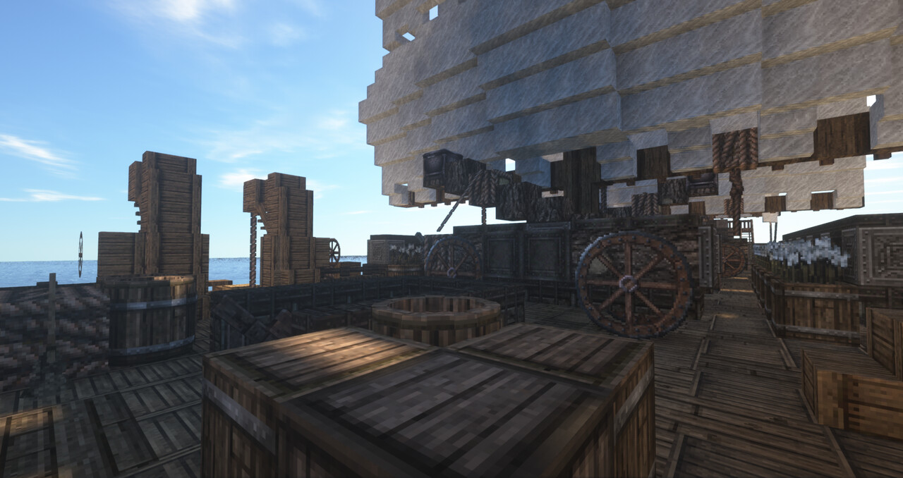 Schematic: King's Fury Warship Minecraft Map