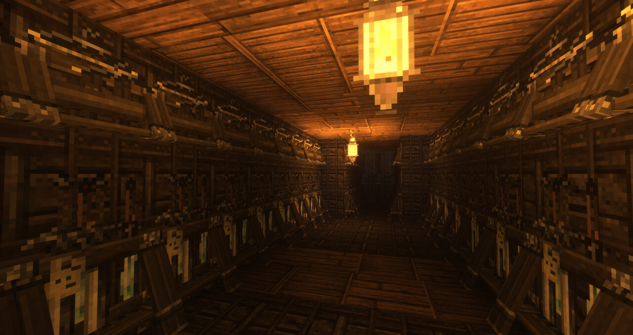 Schematic: King's Fury Warship Minecraft Map