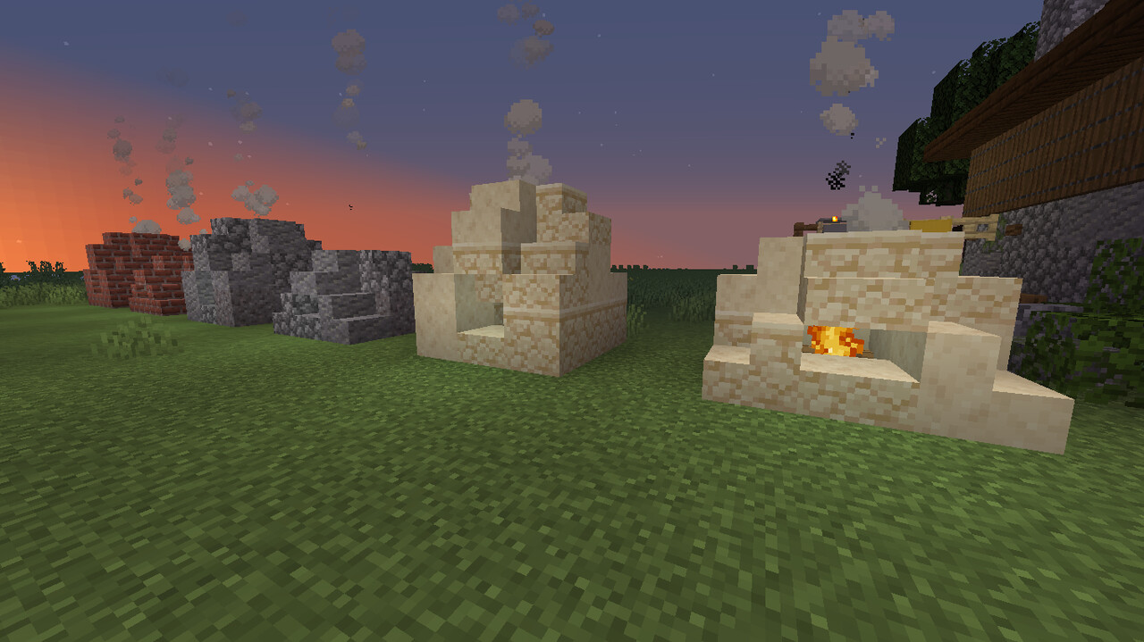 Outside Medieval Furnaces (Kilns) Minecraft Map