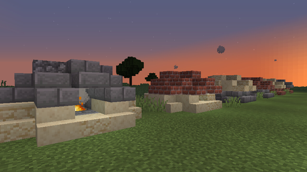 Outside Medieval Furnaces (Kilns) Minecraft Map