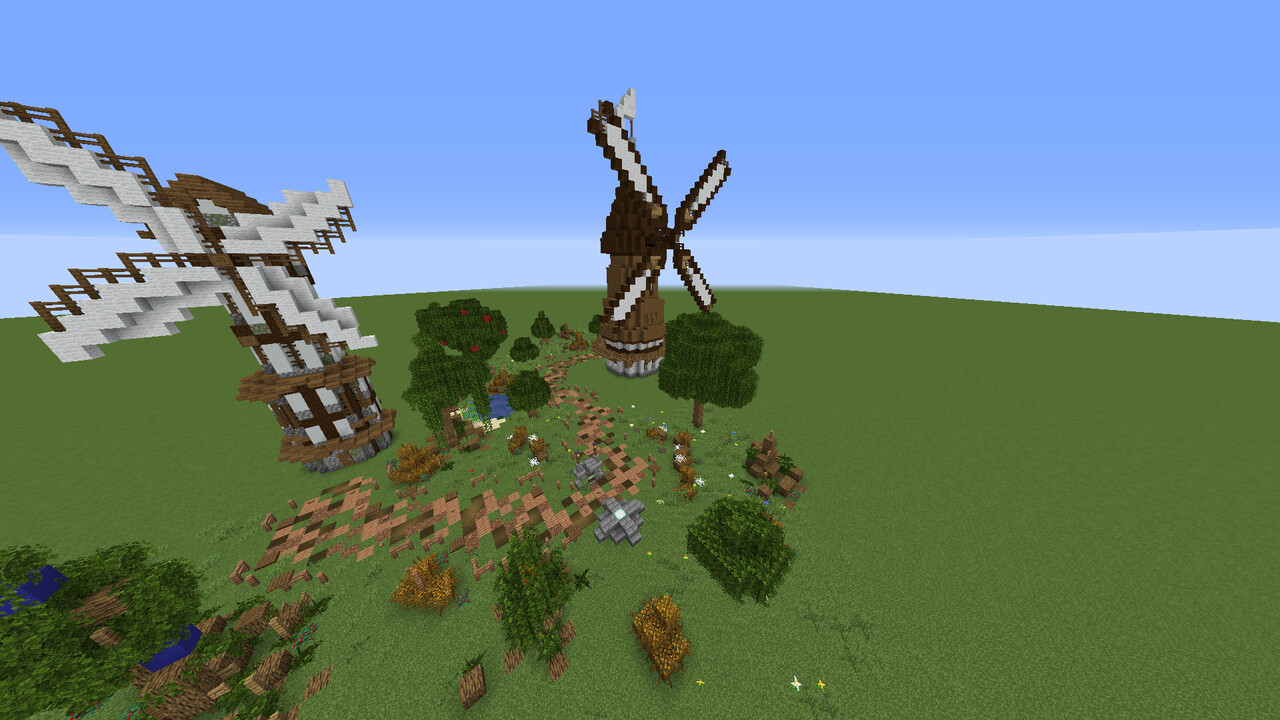 2 Windmill Schematics Minecraft Map