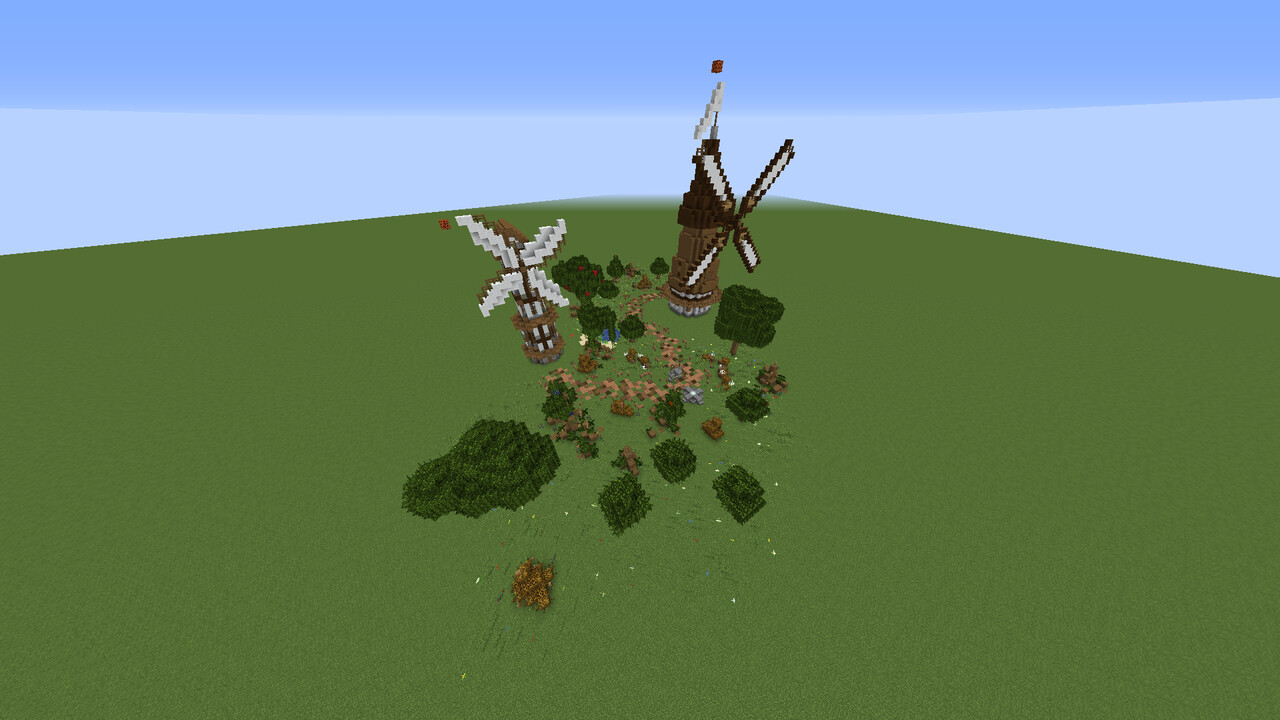 2 Windmill Schematics Minecraft Map