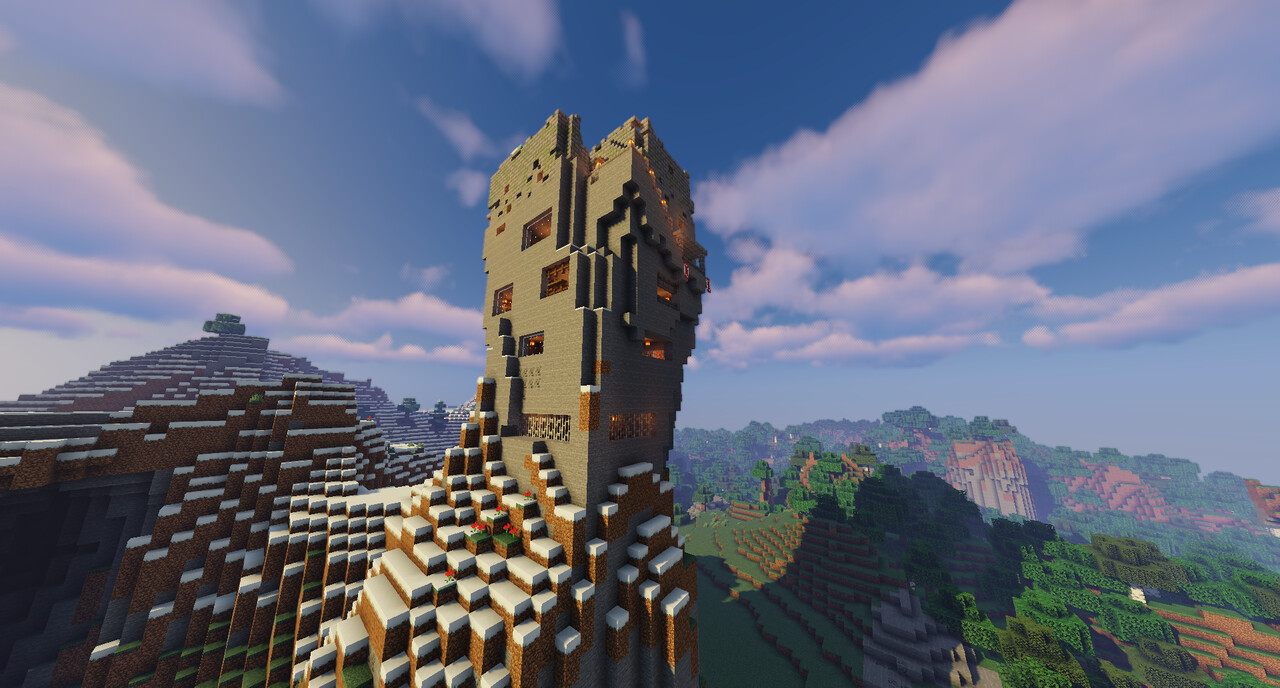 Dwarf-y natural Tower Minecraft Map