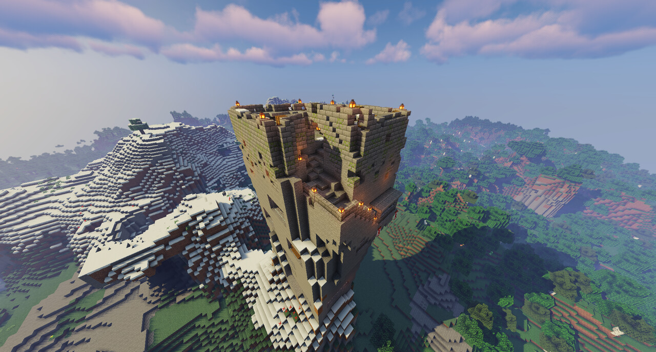 Dwarf-y natural Tower Minecraft Map