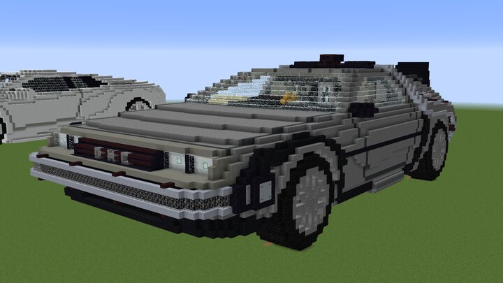 Back to the Future Delorean DMC 12 Time Machine Minecraft Map