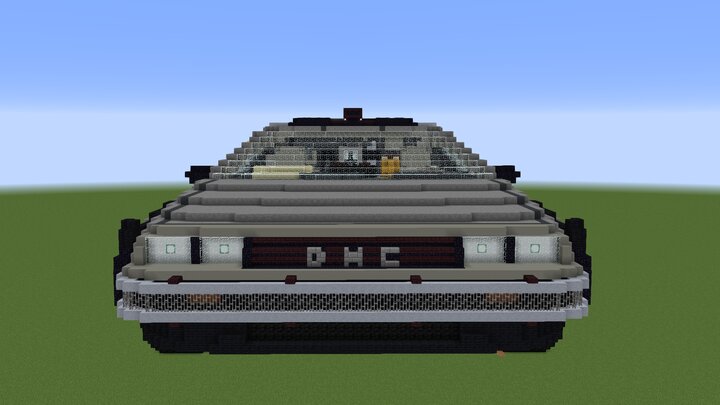 Back to the Future Delorean DMC 12 Time Machine Minecraft Map