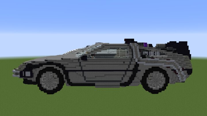 Back to the Future Delorean DMC 12 Time Machine Minecraft Map