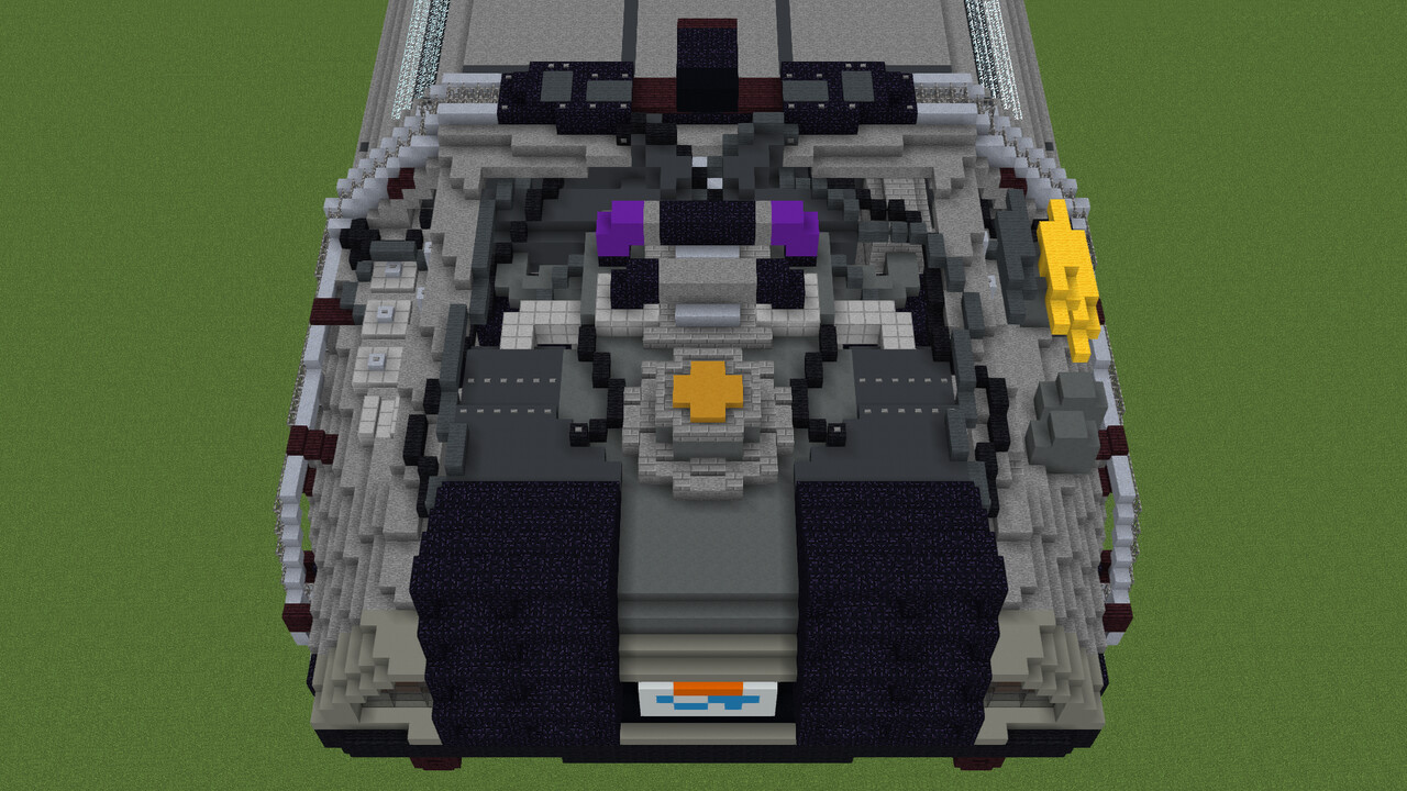 Back to the Future Delorean DMC 12 Time Machine Minecraft Map