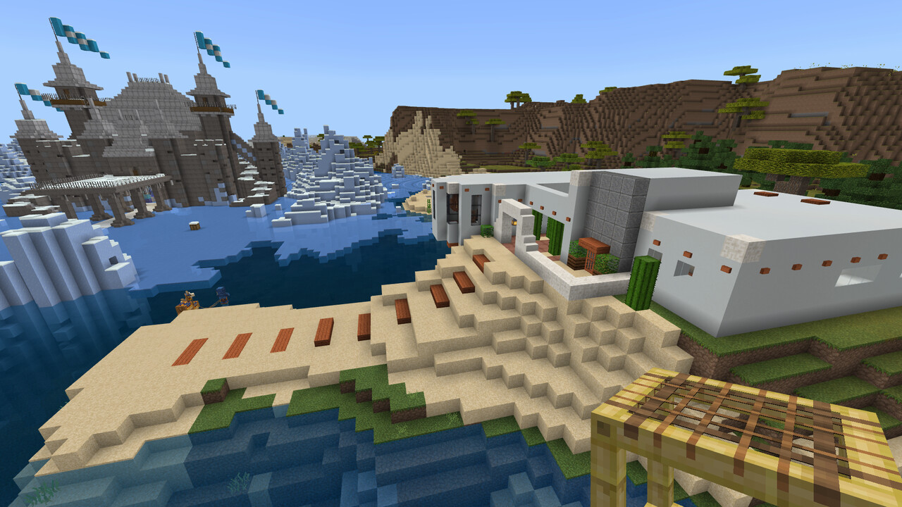 Modern Adobe Mansion Minecraft Map