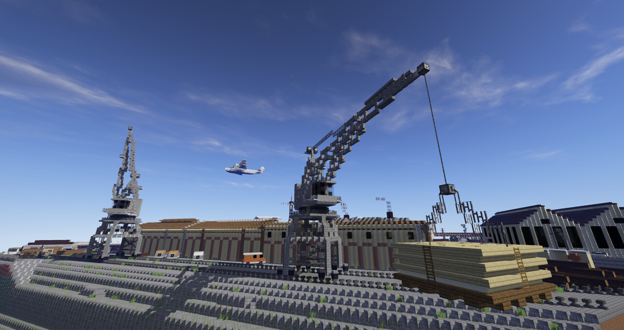 Southampton BOAC Flying Boat Terminal 1950 Diorama, 1,5:1 Minecraft Map