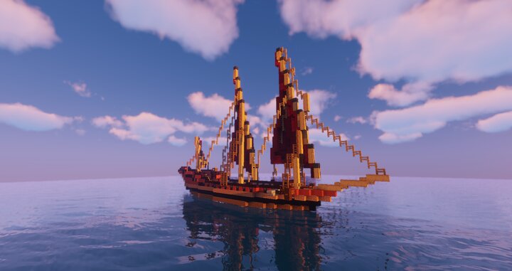 Le Requin French Xebec Minecraft Map