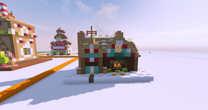Yule Log Cabin|Sugar n" Spice Collection Minecraft Map