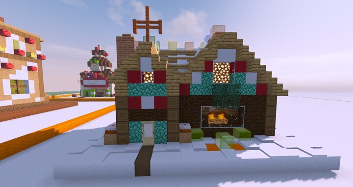 Yule Log Cabin|Sugar n" Spice Collection Minecraft Map