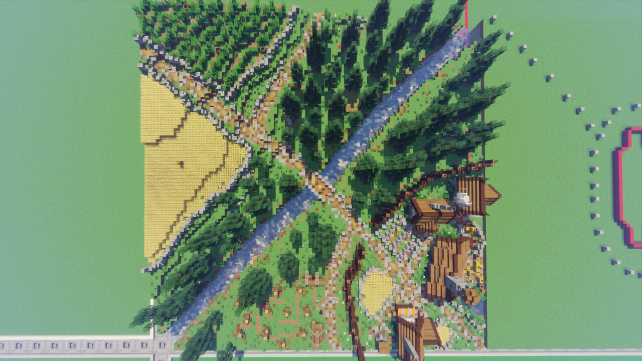 Small Village Minecraft Map