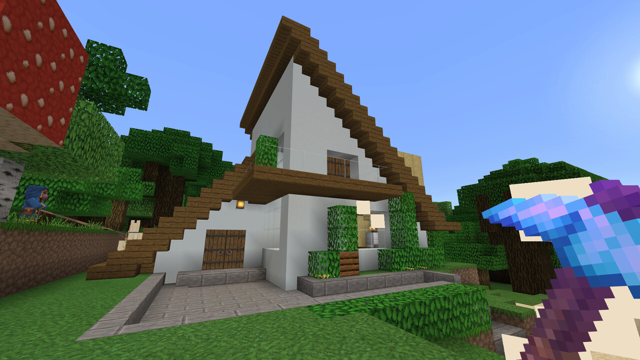 Modern A-Frame Cabin Minecraft Map