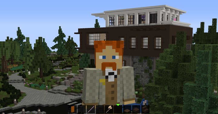 Modern take on a Woodland mansion & trad dutch rowhomes Minecraft Map