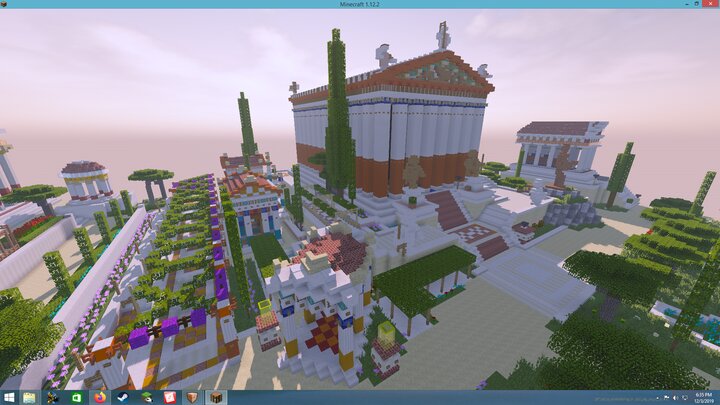 AC Oydssey Grand Temple of Apollo Minecraft Map