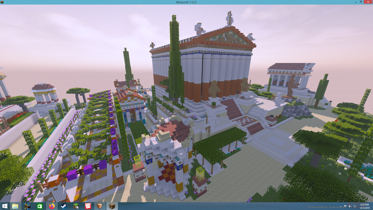 AC Oydssey Grand Temple of Apollo Minecraft Map