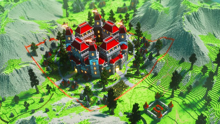 Castle Faction Spawn Minecraft Map
