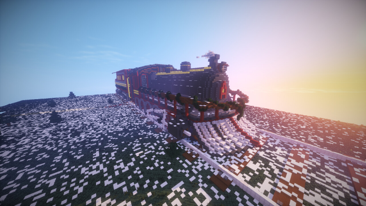 Christmas train Minecraft Map