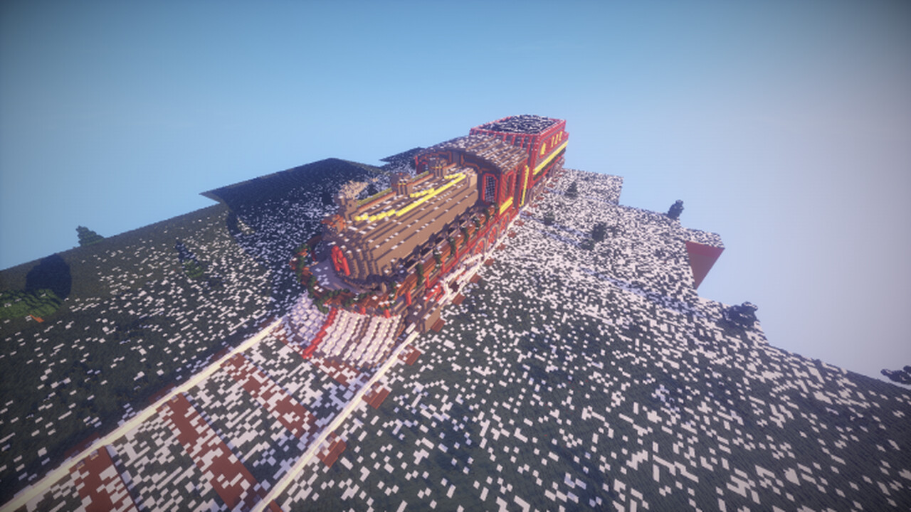Christmas train Minecraft Map