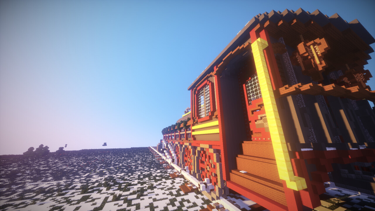 Christmas train Minecraft Map