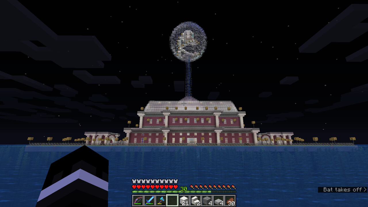 Floating Water Base Minecraft Map