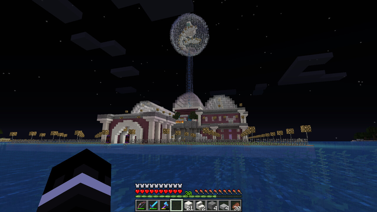 Floating Water Base Minecraft Map