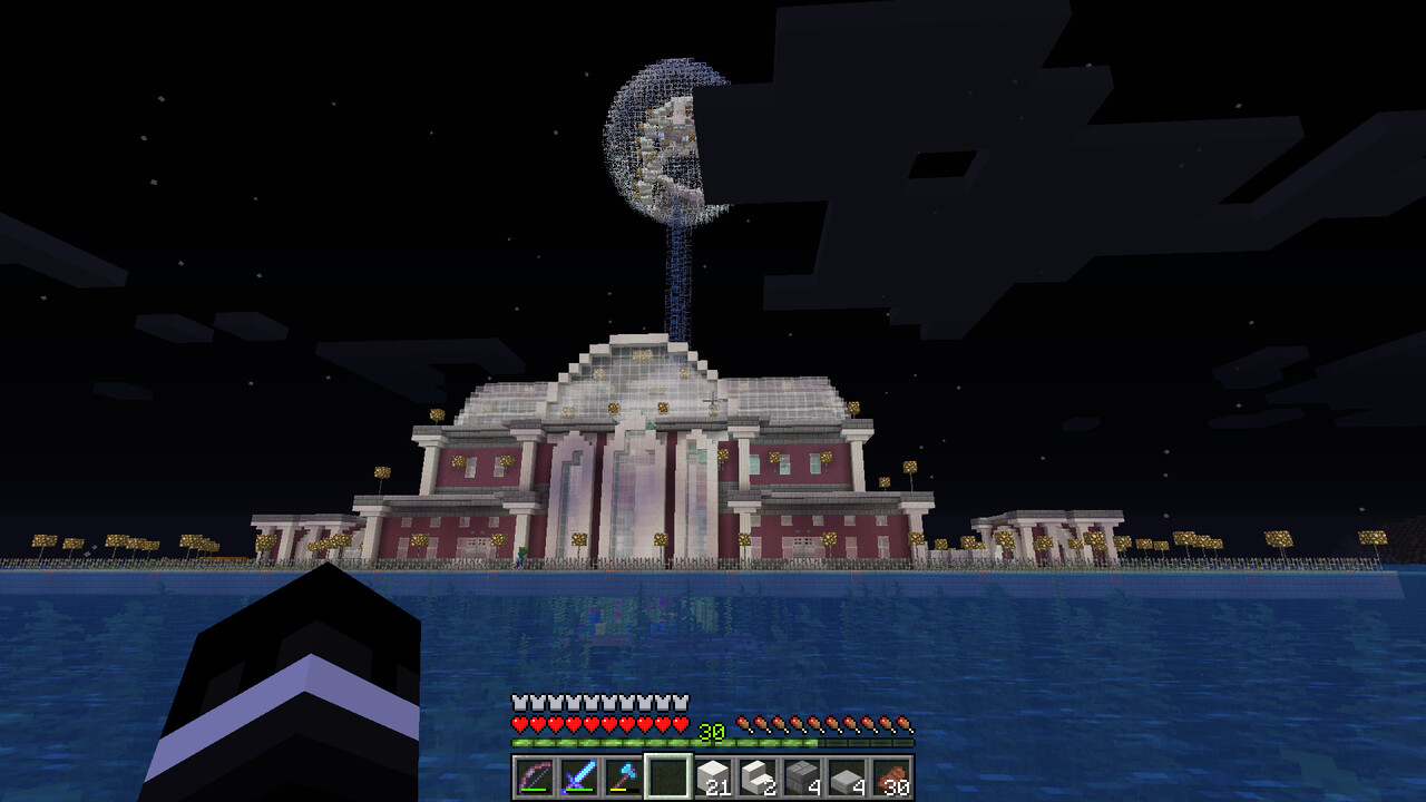 Floating Water Base Minecraft Map