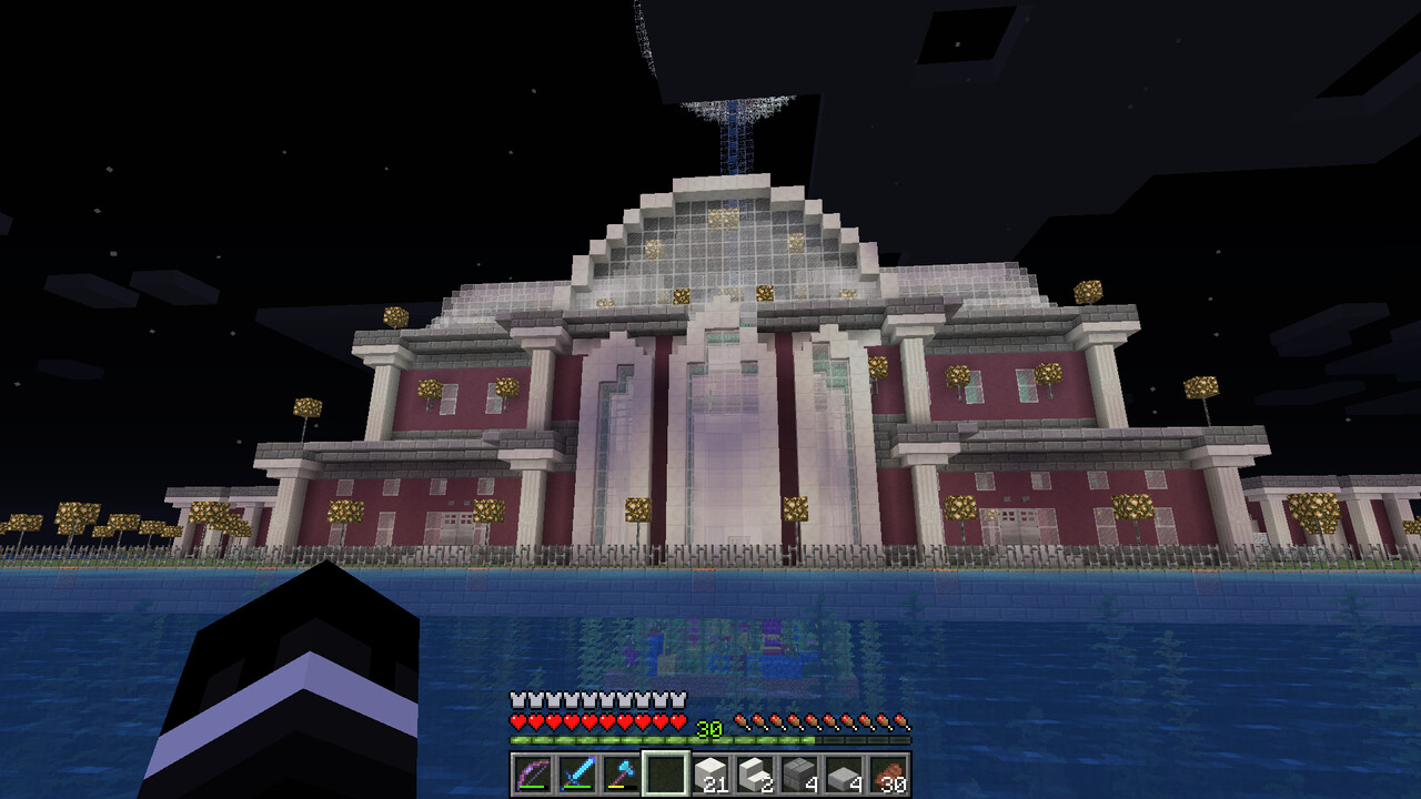 Floating Water Base Minecraft Map