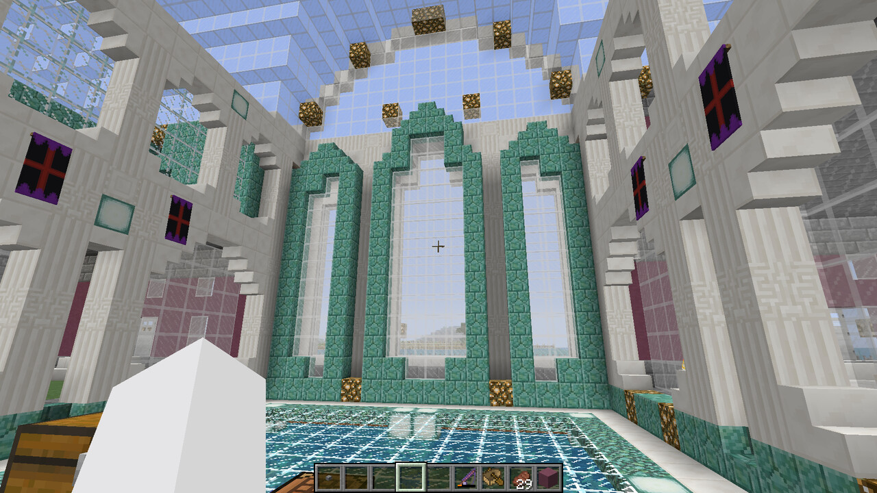 Floating Water Base Minecraft Map