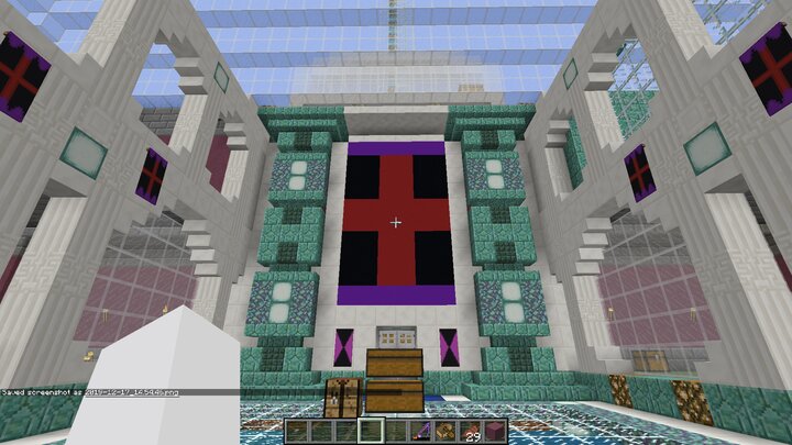 Floating Water Base Minecraft Map