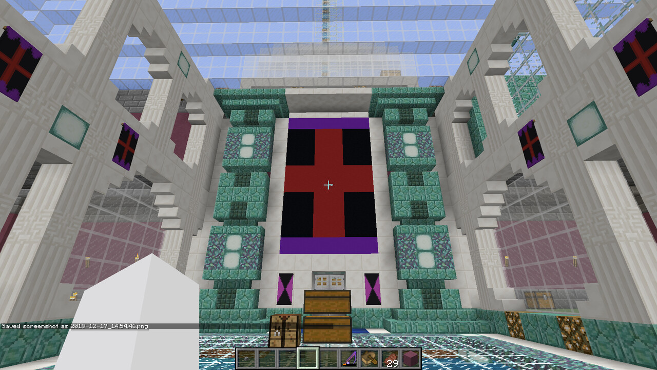 Floating Water Base Minecraft Map