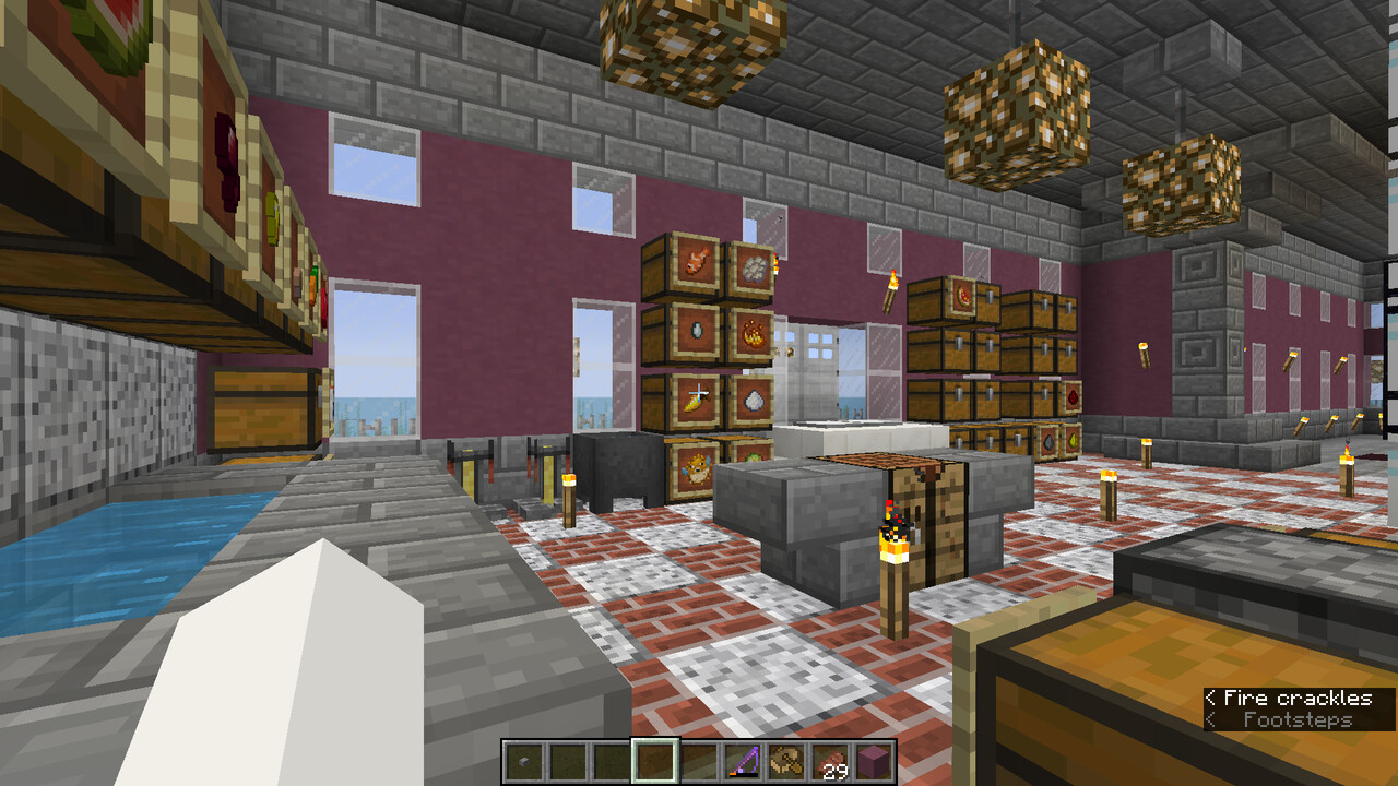 Floating Water Base Minecraft Map