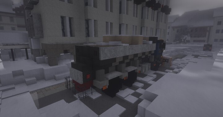 1.5:1 Scale Euro M.A.N Street Sand Truck with snow plow Minecraft Map