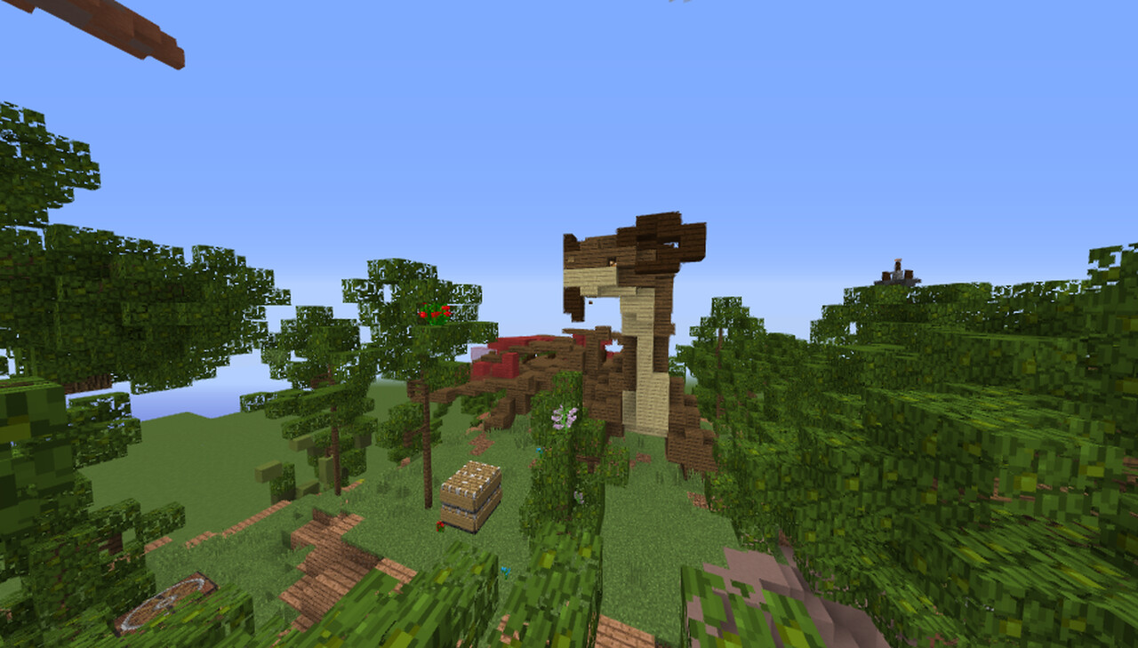 Custom BIome + Dragon and Bird | Plots - 04 Minecraft Map