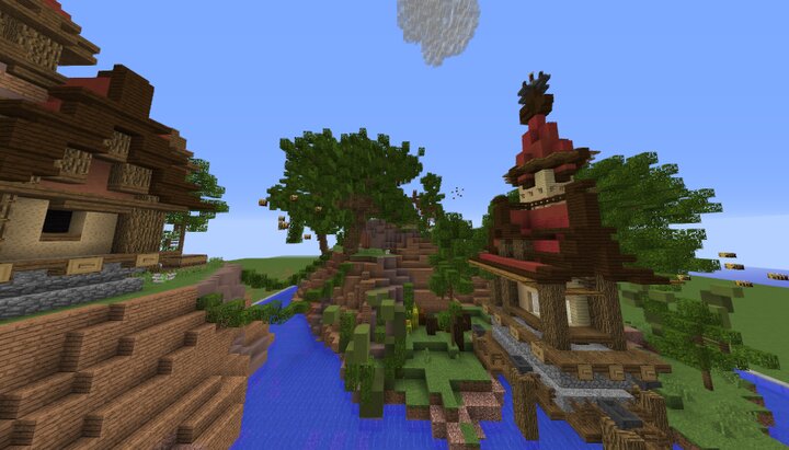 Custom BIome + Dragon and Bird | Plots - 04 Minecraft Map