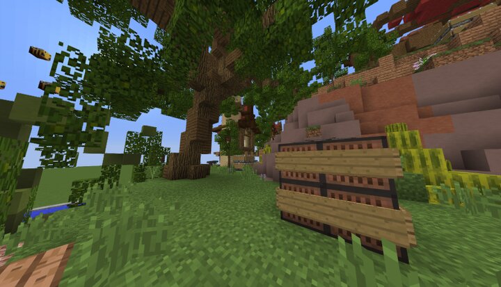 Custom BIome + Dragon and Bird | Plots - 04 Minecraft Map