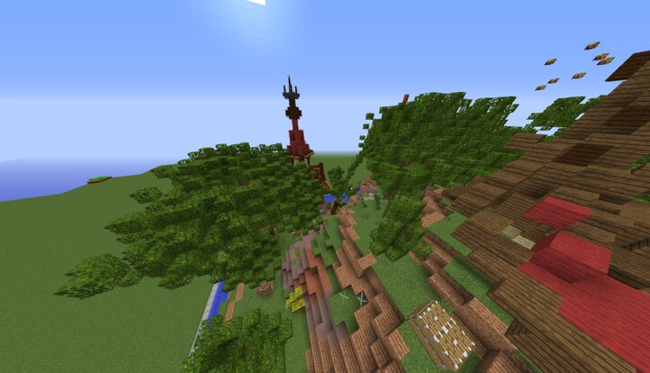 Custom BIome + Dragon and Bird | Plots - 04 Minecraft Map