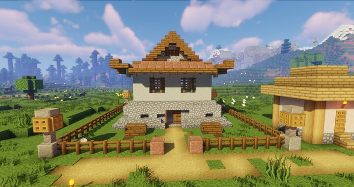 Starter Base Challenge - With after only 1 hour in a new Survival world ...