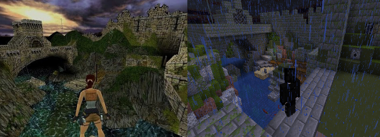 Tomb Raider: The Lost Artifact Recreation Minecraft Map