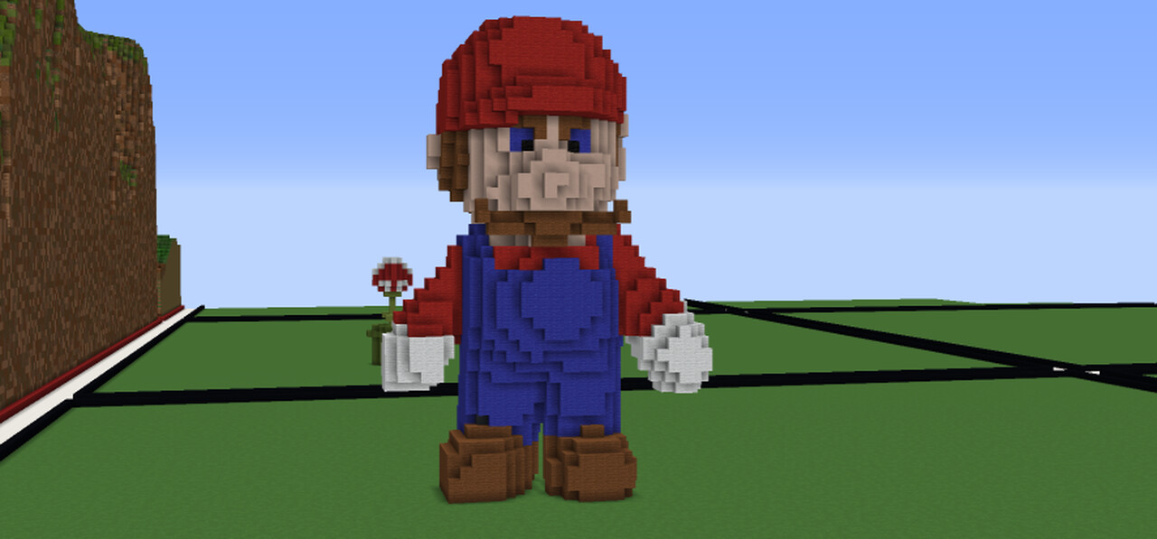 [1.8-1.15.x] Super Mario Statue [Download] Minecraft Map